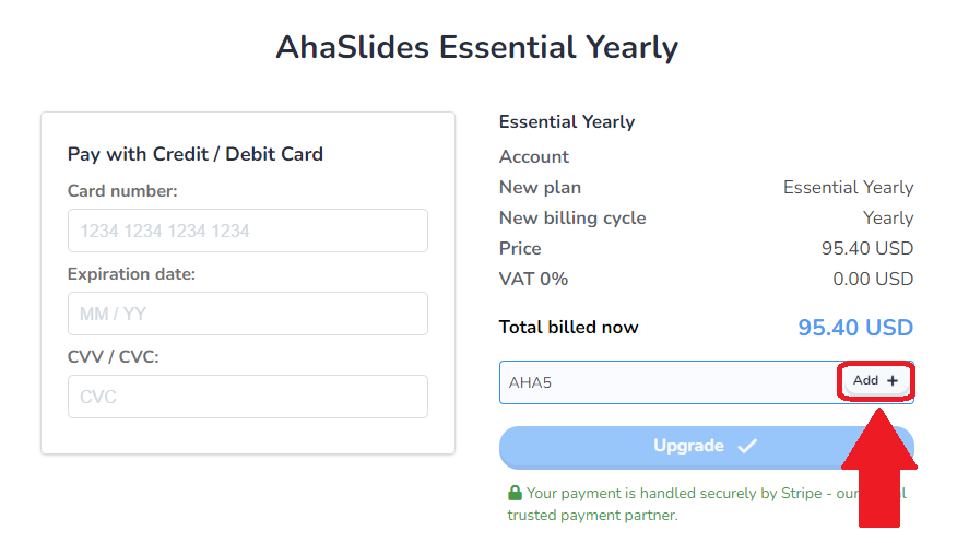 How to add discount code to your purchase?