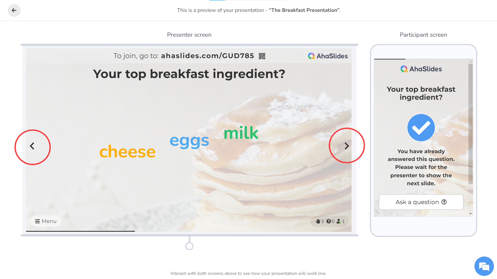 How to Preview and Test your Presentation | AhaSlides Help
